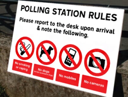 Polling and Election Signs | Signs | Signet Signs